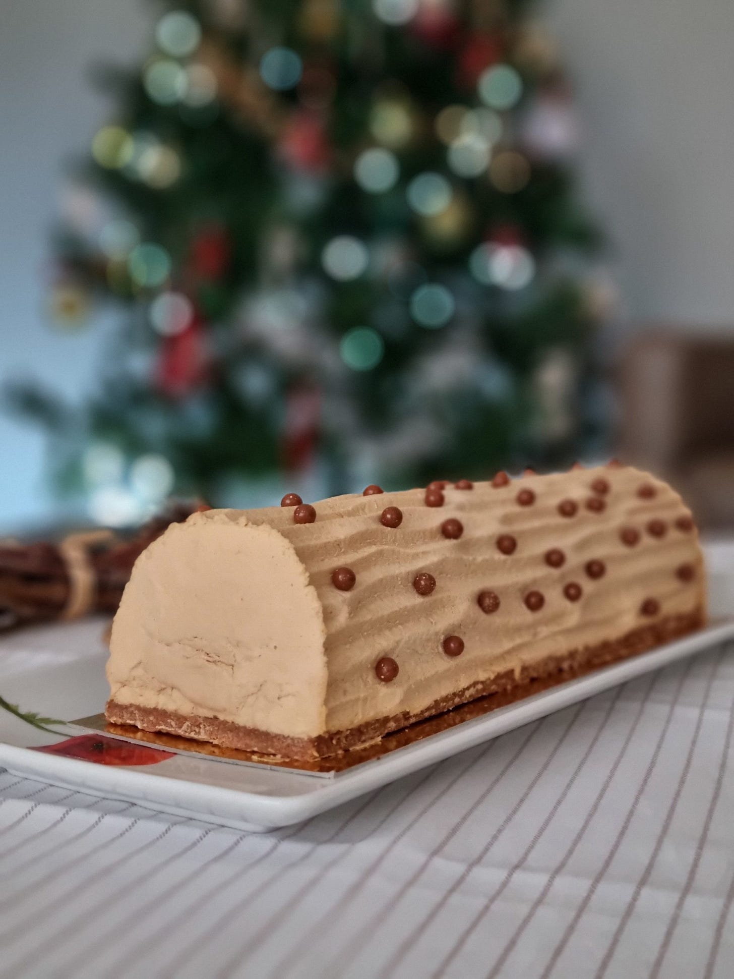Ma bûche de Noël facile aux speculoos - by Audrey Bourdin
