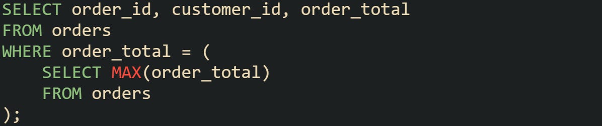 Using Subqueries Inside SELECT and WHERE