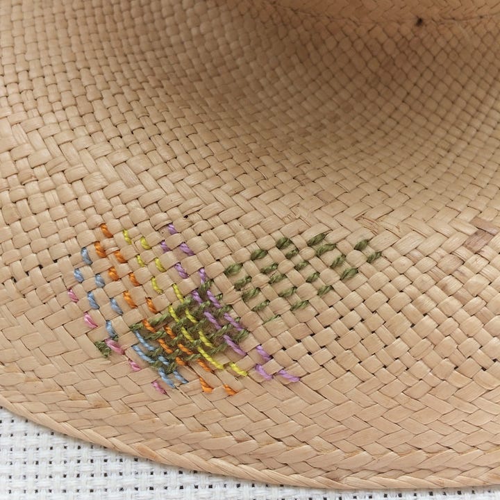 How to repair a straw hat - by Zoe Robinson