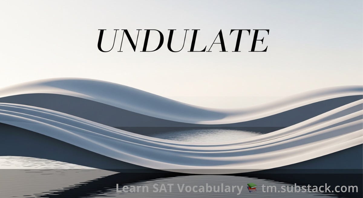 Undulate — Meaning, Definition, & Examples | SAT Vocabulary