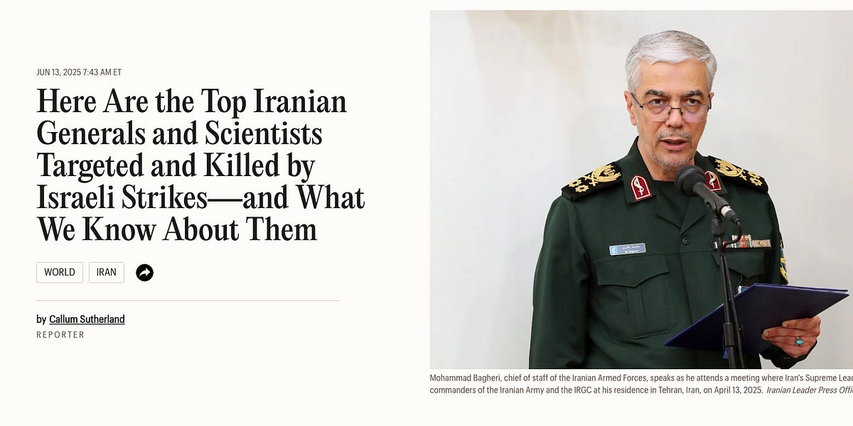 Iranian Leadership falls to pieces