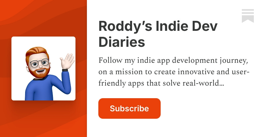 Roddy’s Indie Dev Diaries | Roddy Munro | Substack