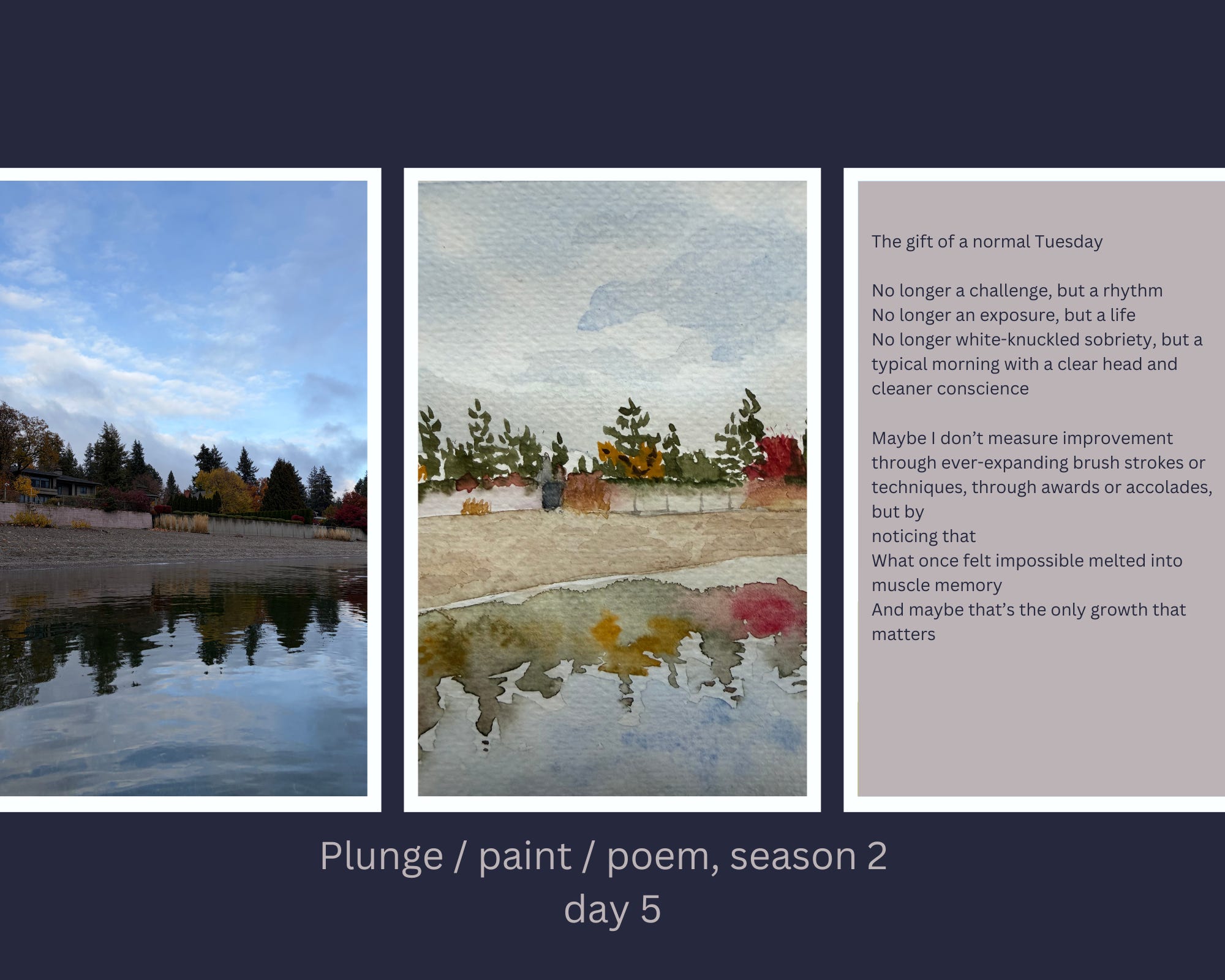 Introducing: Weekly Plunge / Paint / Poem Posts