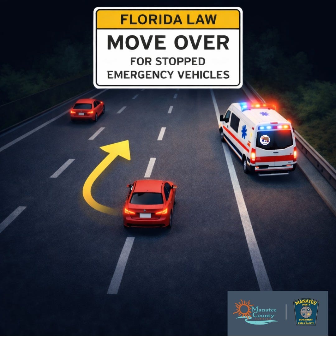January Recognized as Move Over Awareness Month in Florida