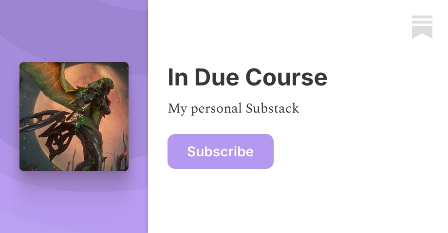 In Due Course | Joseph Heath | Substack