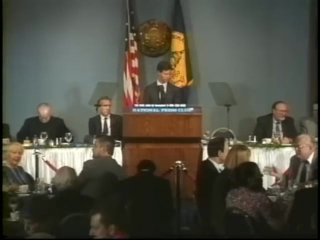 George Carlin speech at the National Press Club (May 13, 1999)