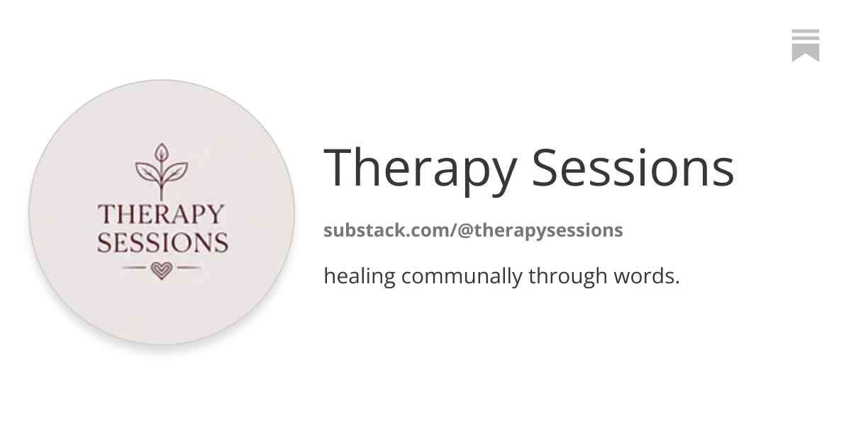 Therapy Sessions | Substack