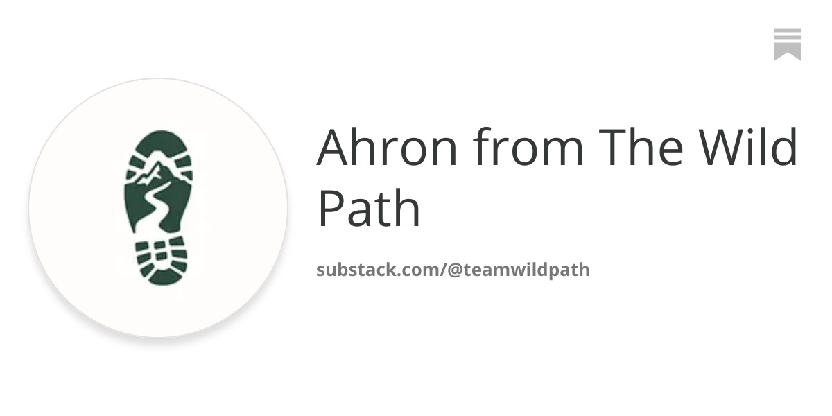 Ahron from The Wild Path | Substack