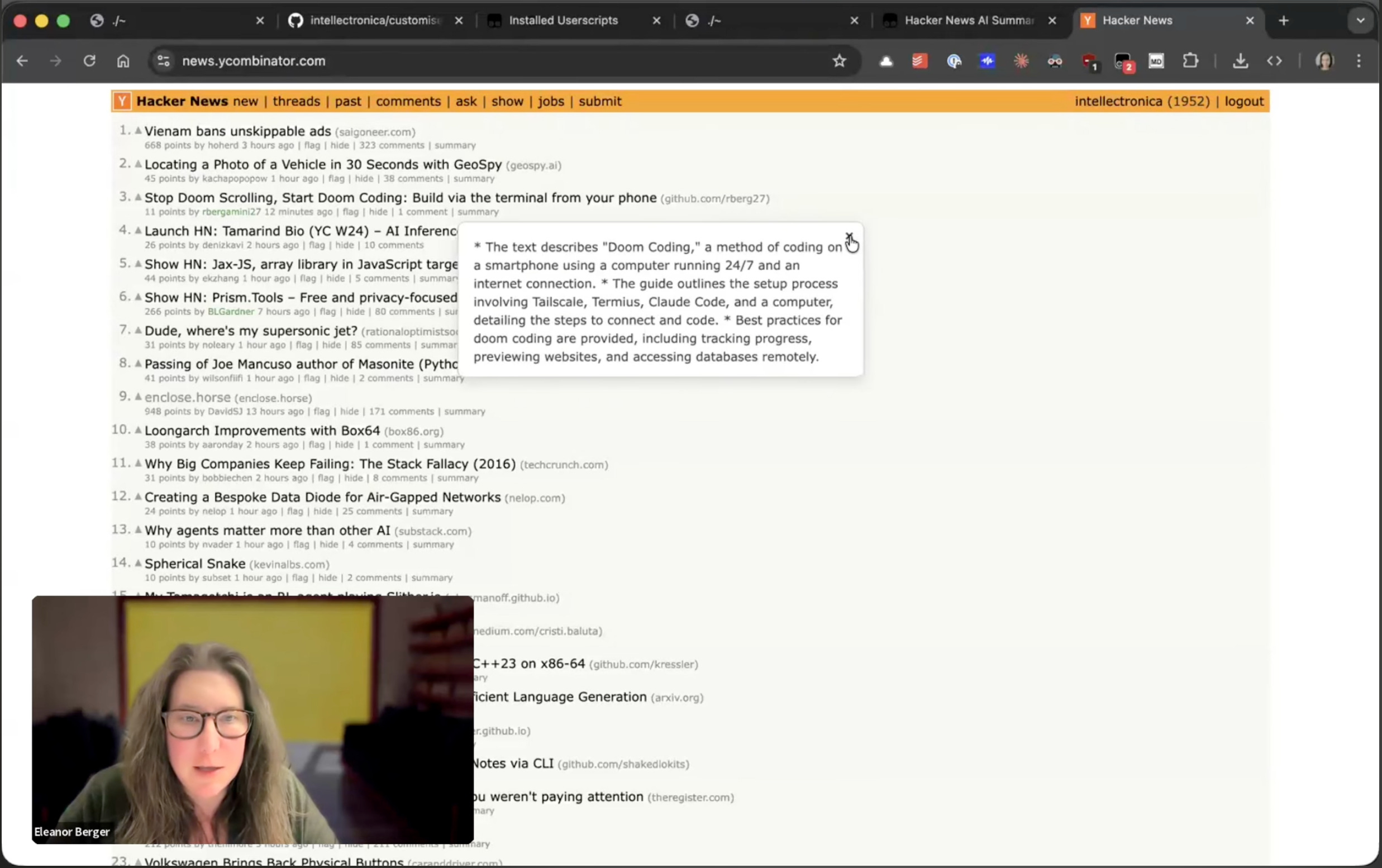 Customizing Your Browser with Agentic Coding