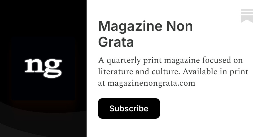Magazine Non Grata | Substack