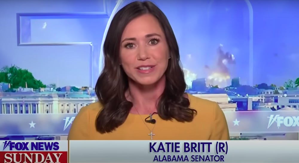 Sen. Katie Britt: Yeah, Cut Those Federal Grants. Also Katie Britt ...