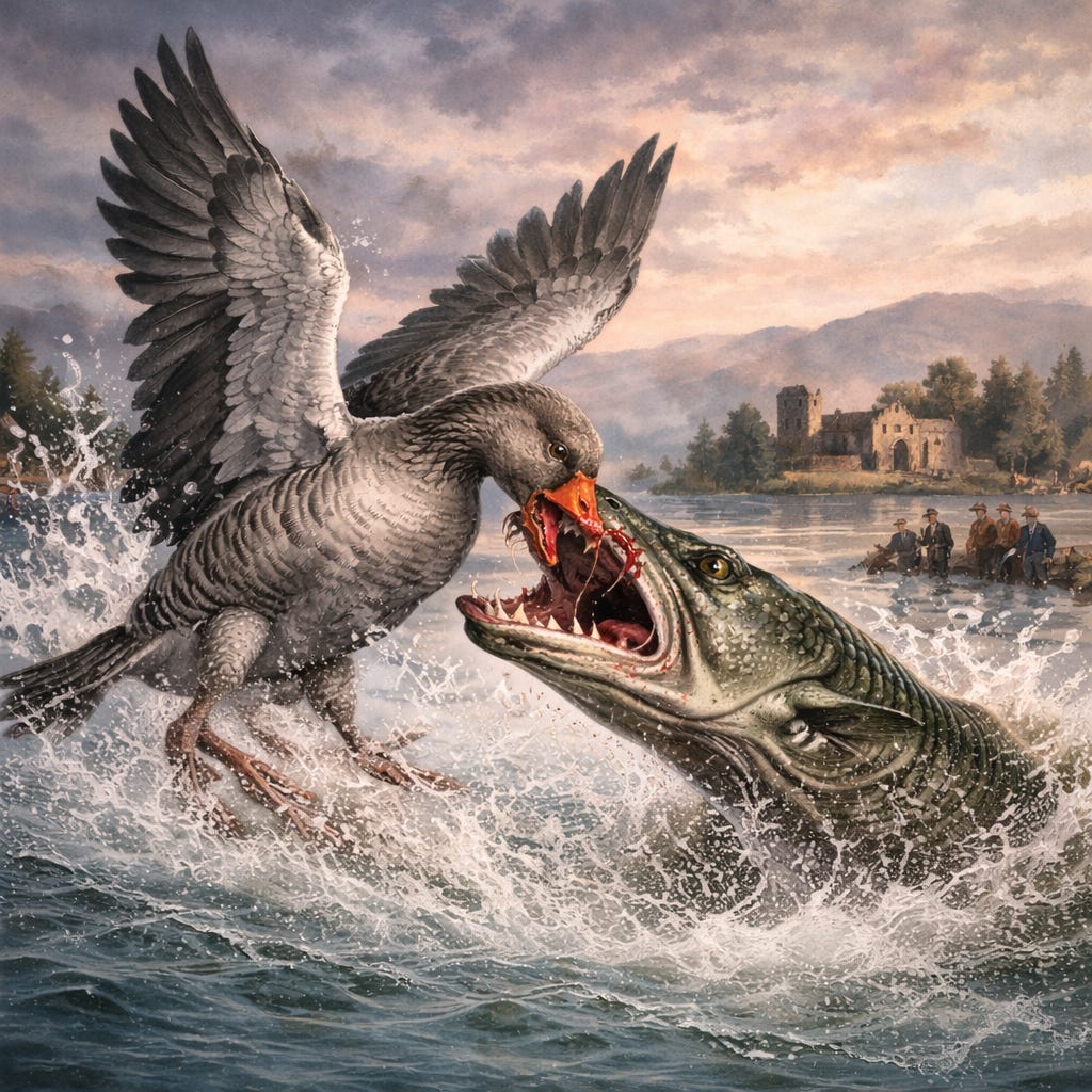 The Duel of Beak and Scale - by Bagtown Clans