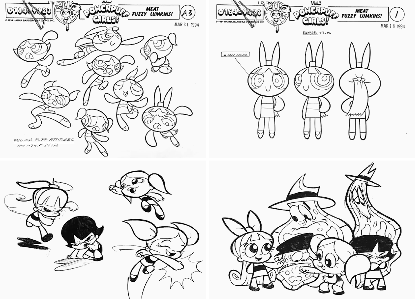 Designing the Powerpuff Girls