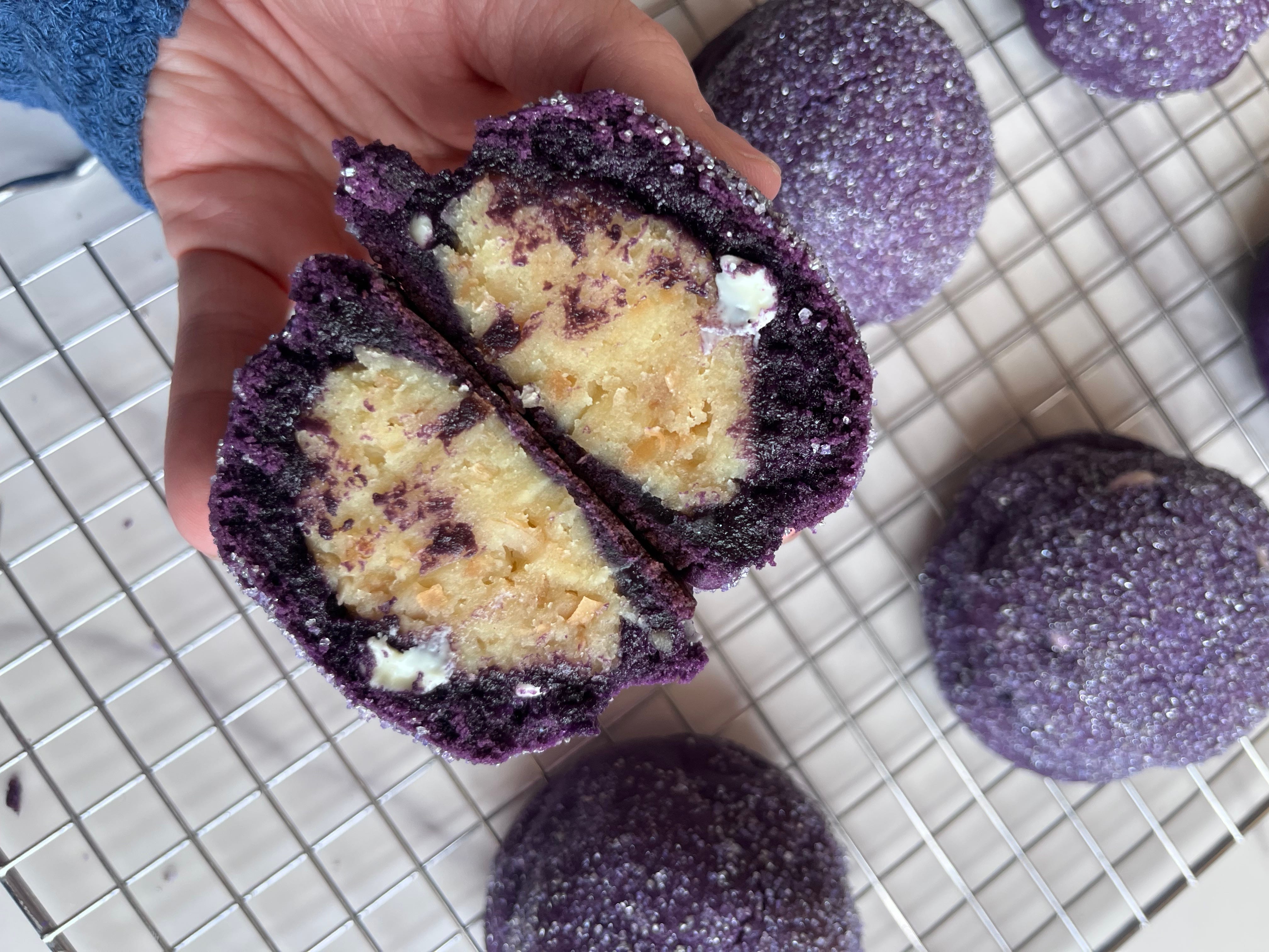 Ube Coconut Cookies - by Rachael Cirasa