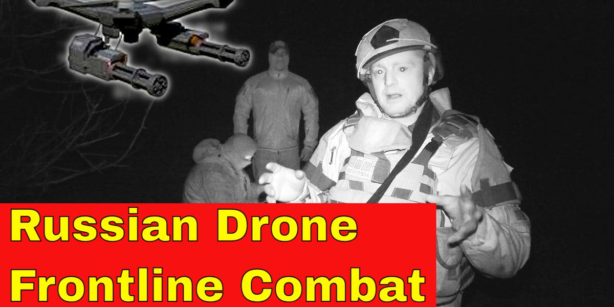 Russian Army Drone Warfare Combat Team Prepares for Battle in Ukraine War
