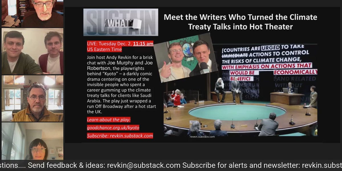 "Kyoto" Playwrights, a Climate Scientist, Journalists and a Campaigner ...