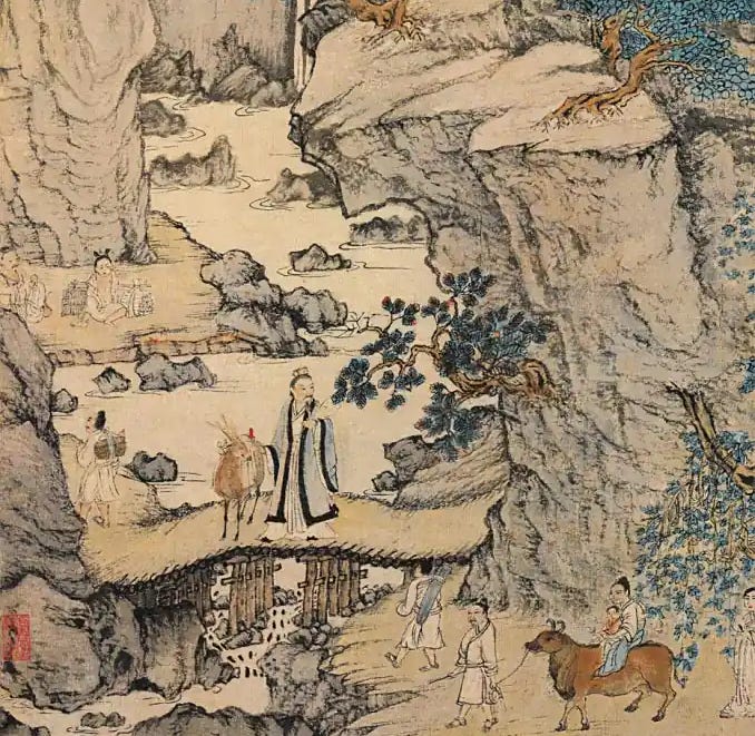Ge Hong Moves Residence, Wang Meng paints it.