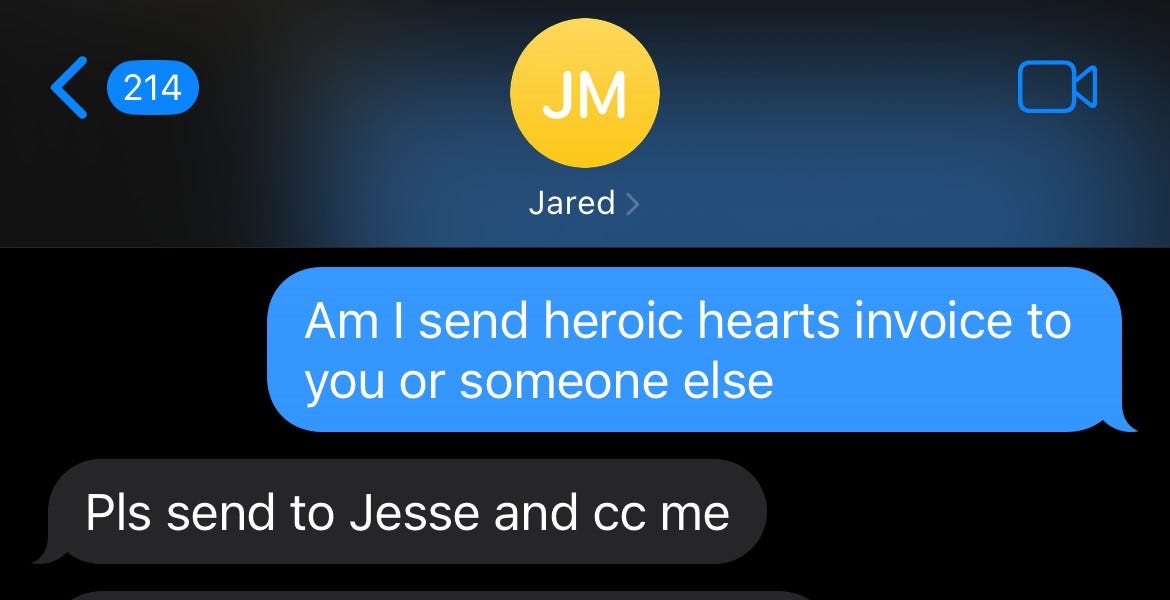 "Can you change the title of the invoice, can't be 'yes on 4'" Hard ...