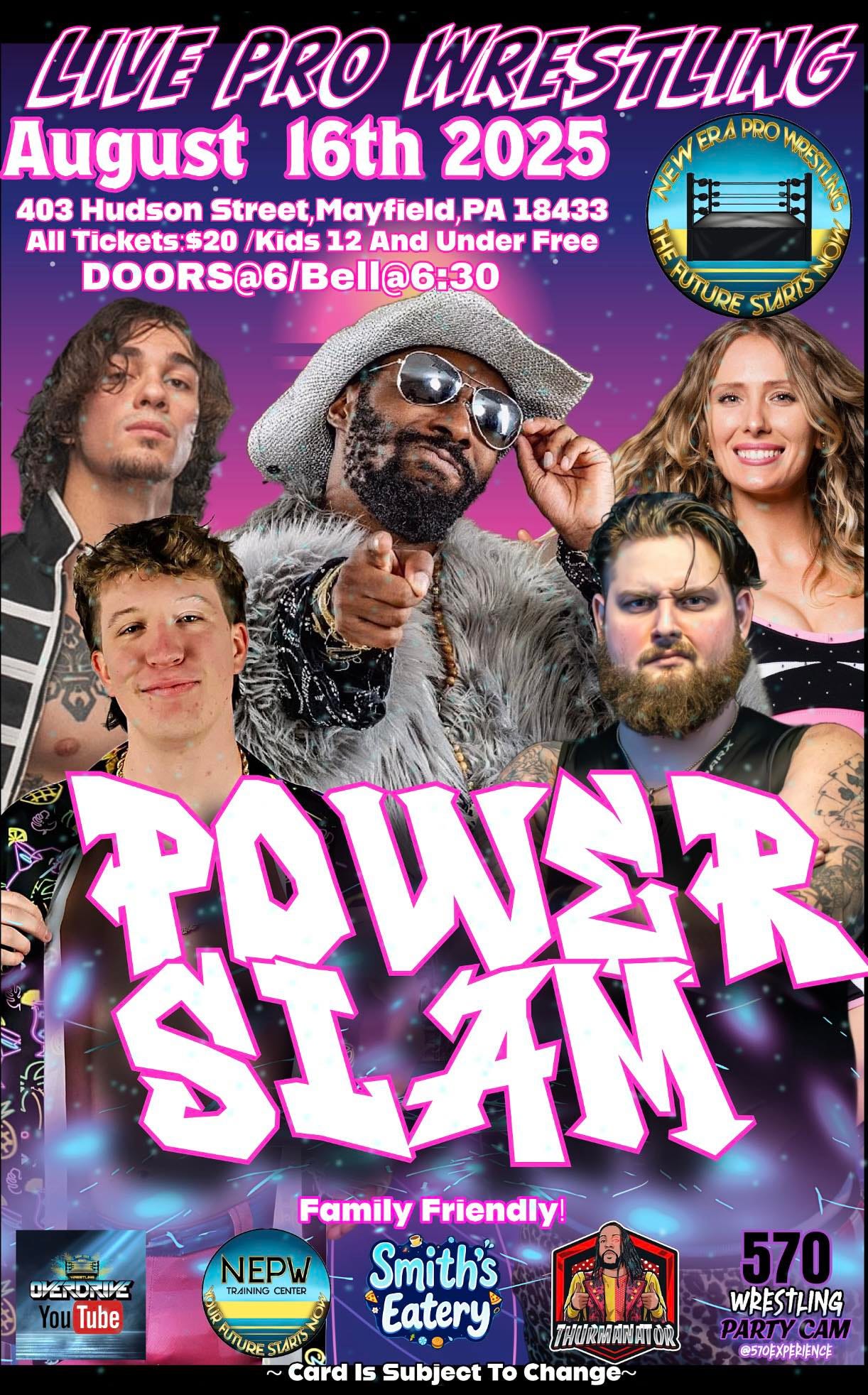 Live Pro Wrestling in Mayfield – NEPW PowerSlam This Saturday