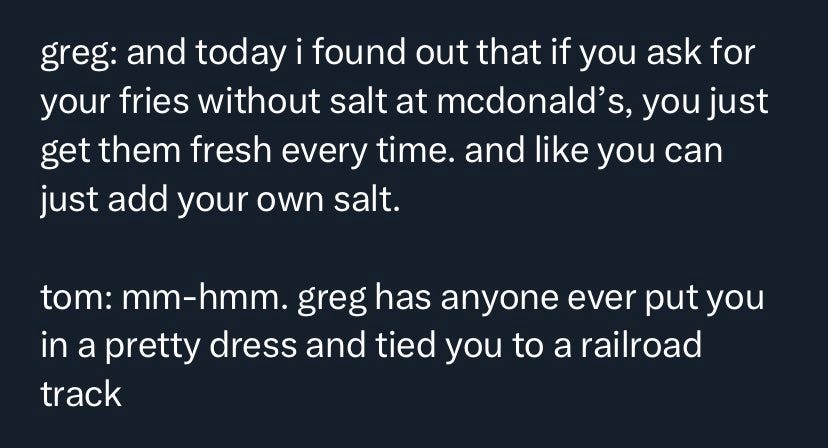 Succession's Tom and Greg Dialogue Generator