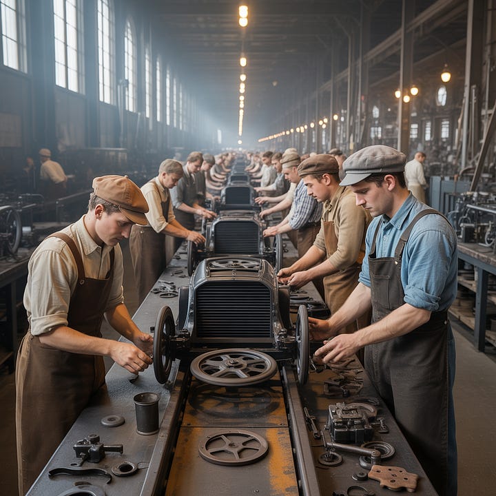 🚗 December 1, 1913 – Ford’s Moving Assembly Line Transforms Manufacturing