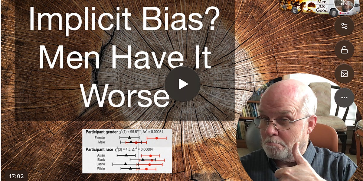 Implicit Bias? Men Have it Worse - by Tom Golden