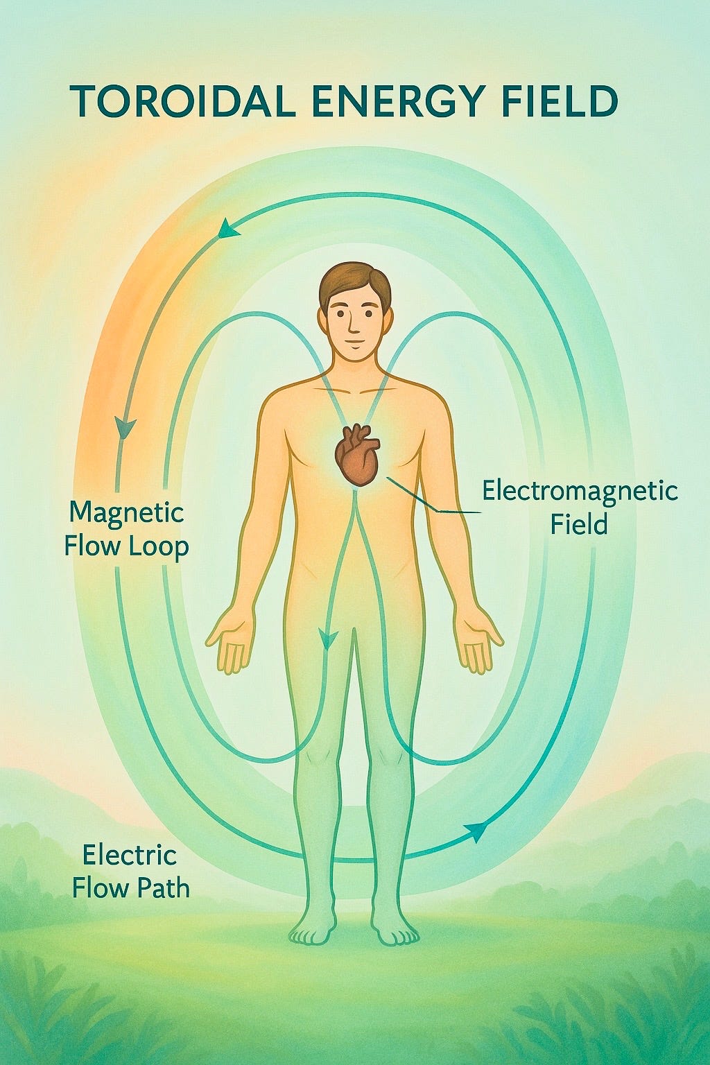 The Human Torus Energy Field and the Heart as a Vortex, Not a Pump