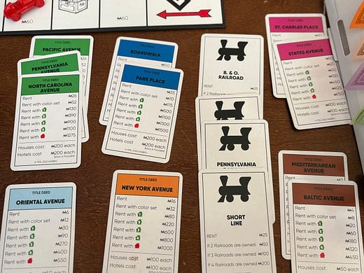 printable monopoly rules