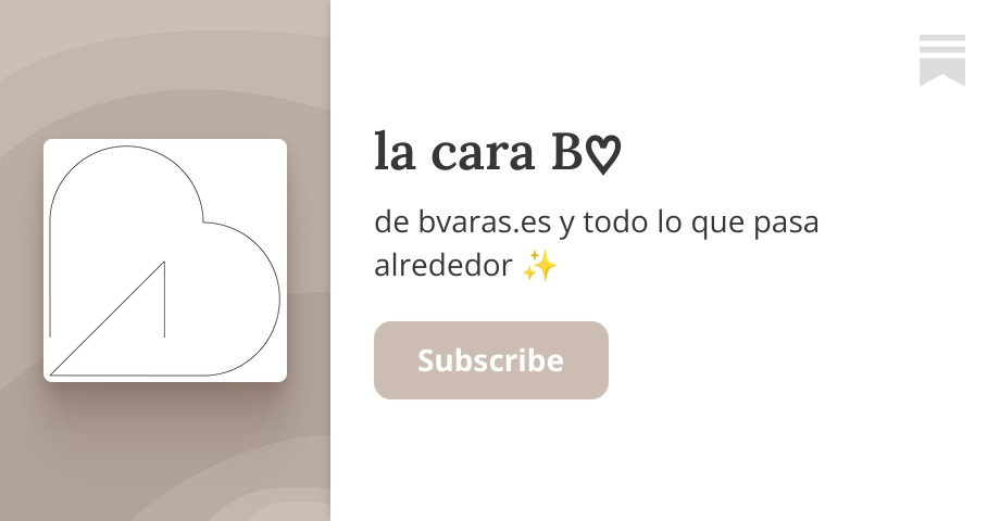 la cara B♡ | B♥︎ | Substack
