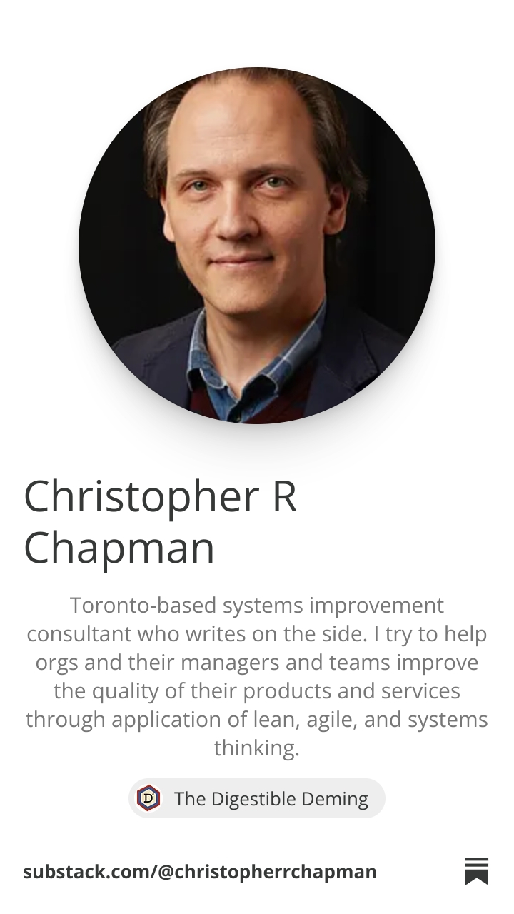 Christopher R Chapman | Substack
