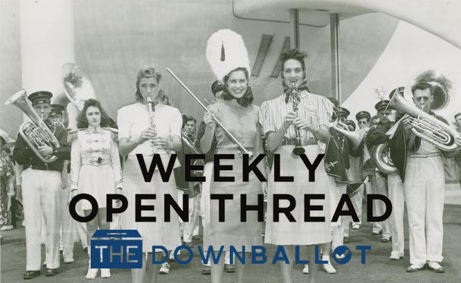 Weekly open thread - by James Lambert - The Downballot