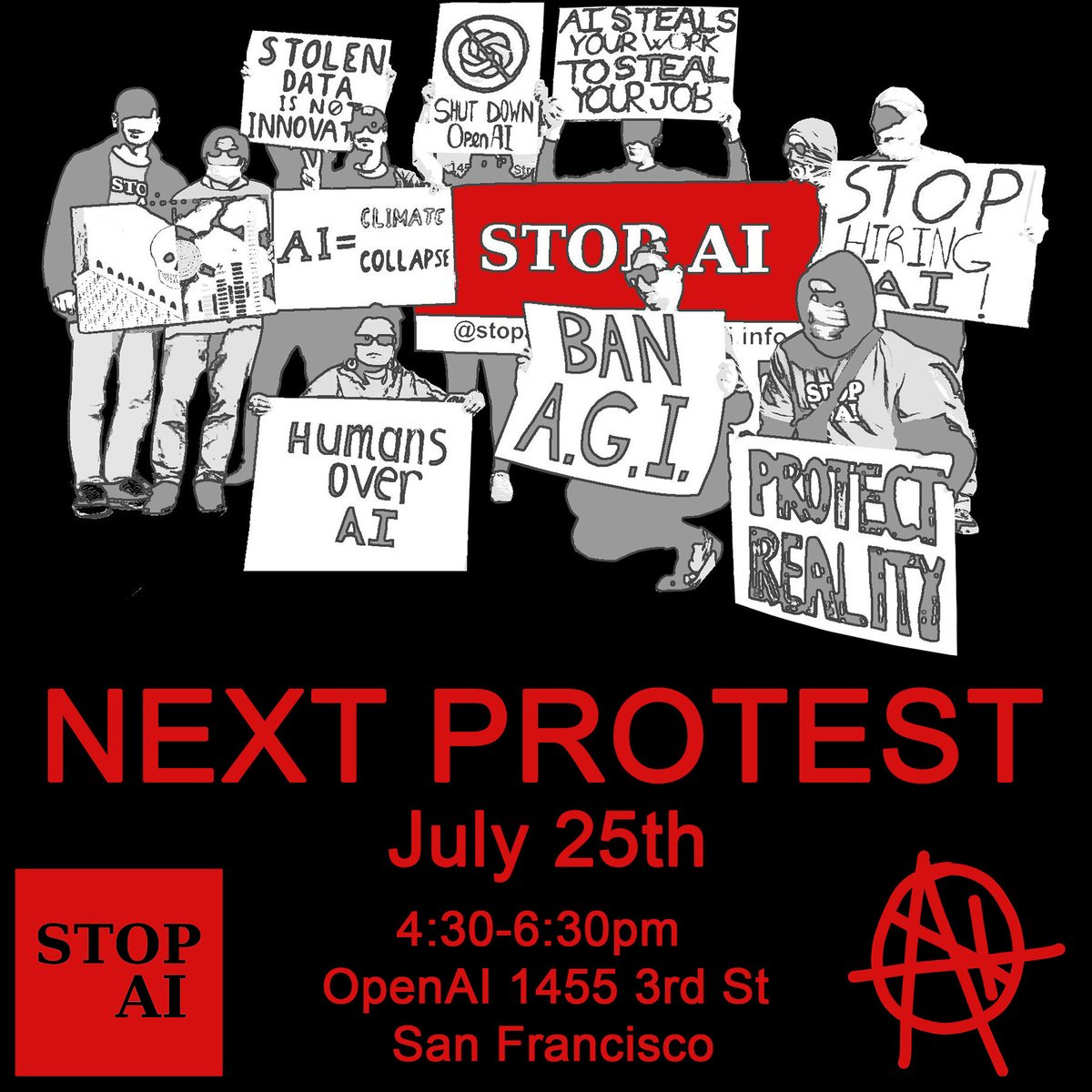 AI protests from around the world - by Rachel Shu