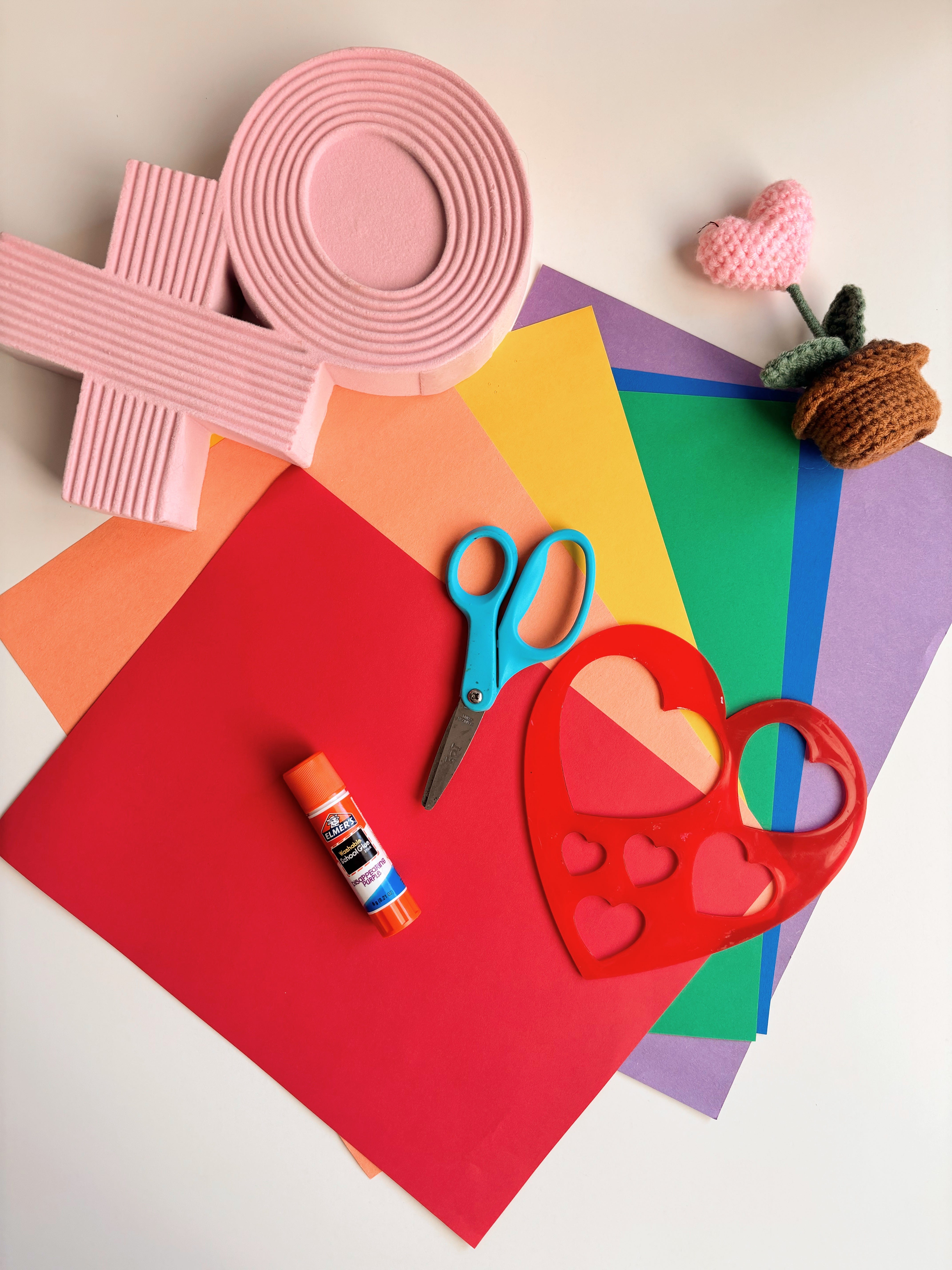 Colorful Layered Heart - by Wendy | Ohhappyplayday