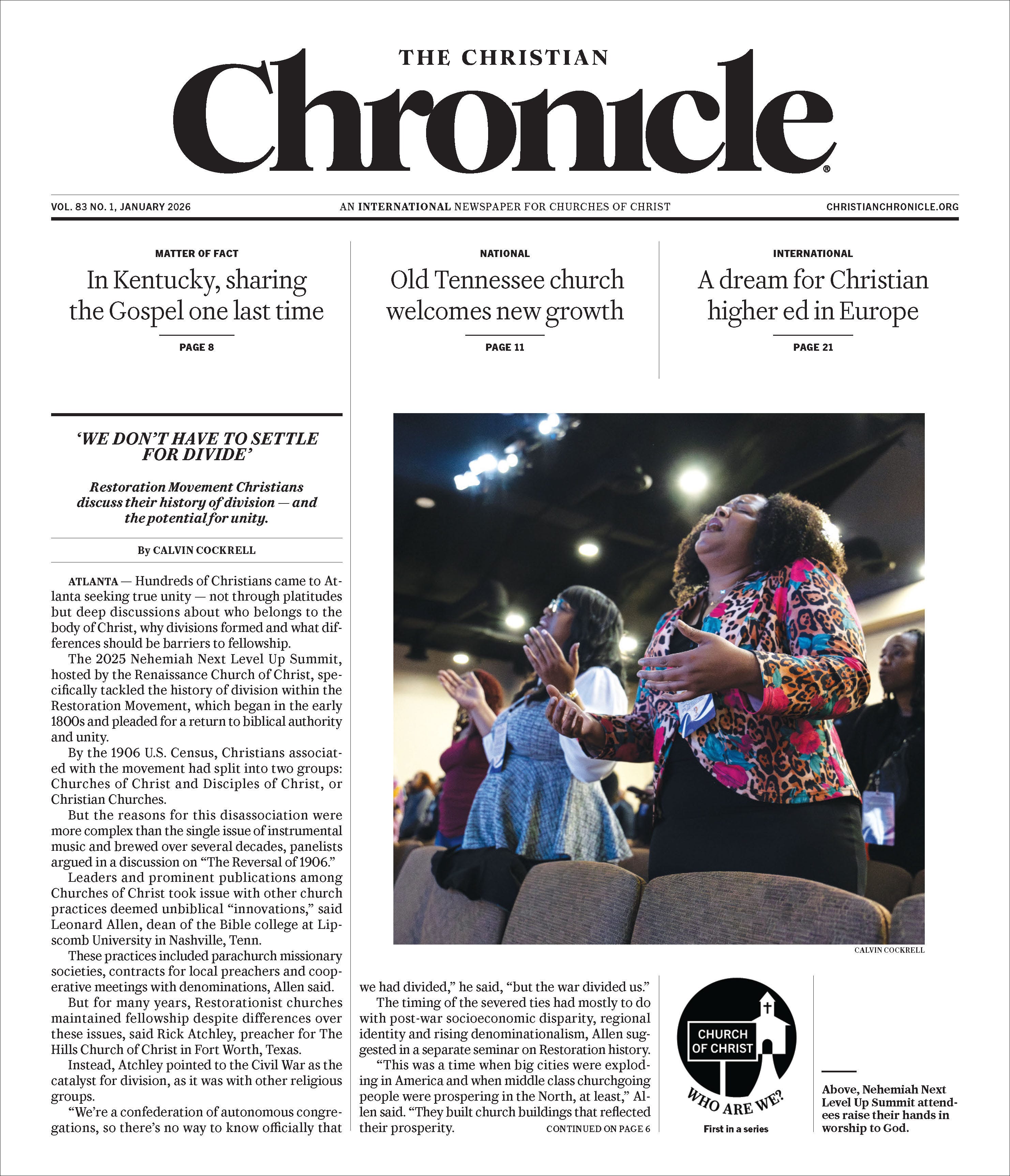Our January issue - by The Christian Chronicle