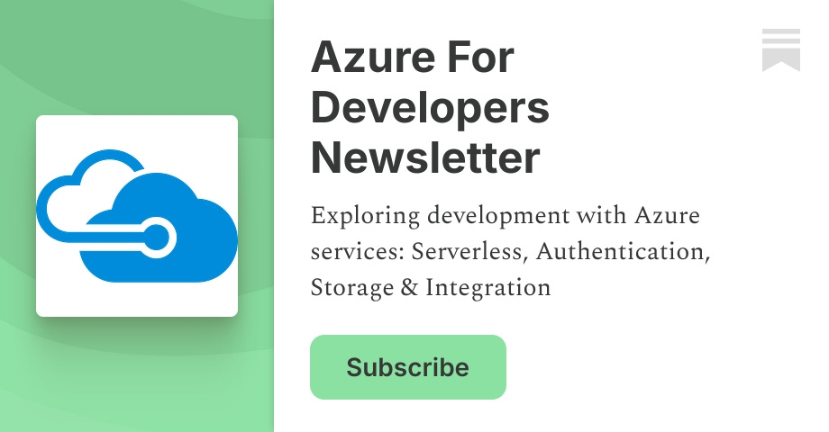 About - Azure For Developers Newsletter