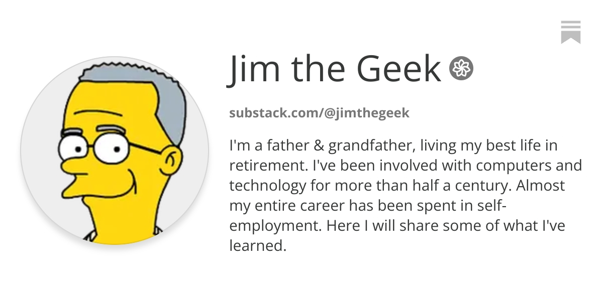 Jim the Geek | Substack