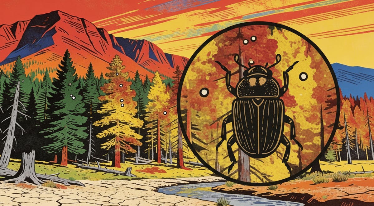 Bark Beetle Population Surge Challenges Forest Management
