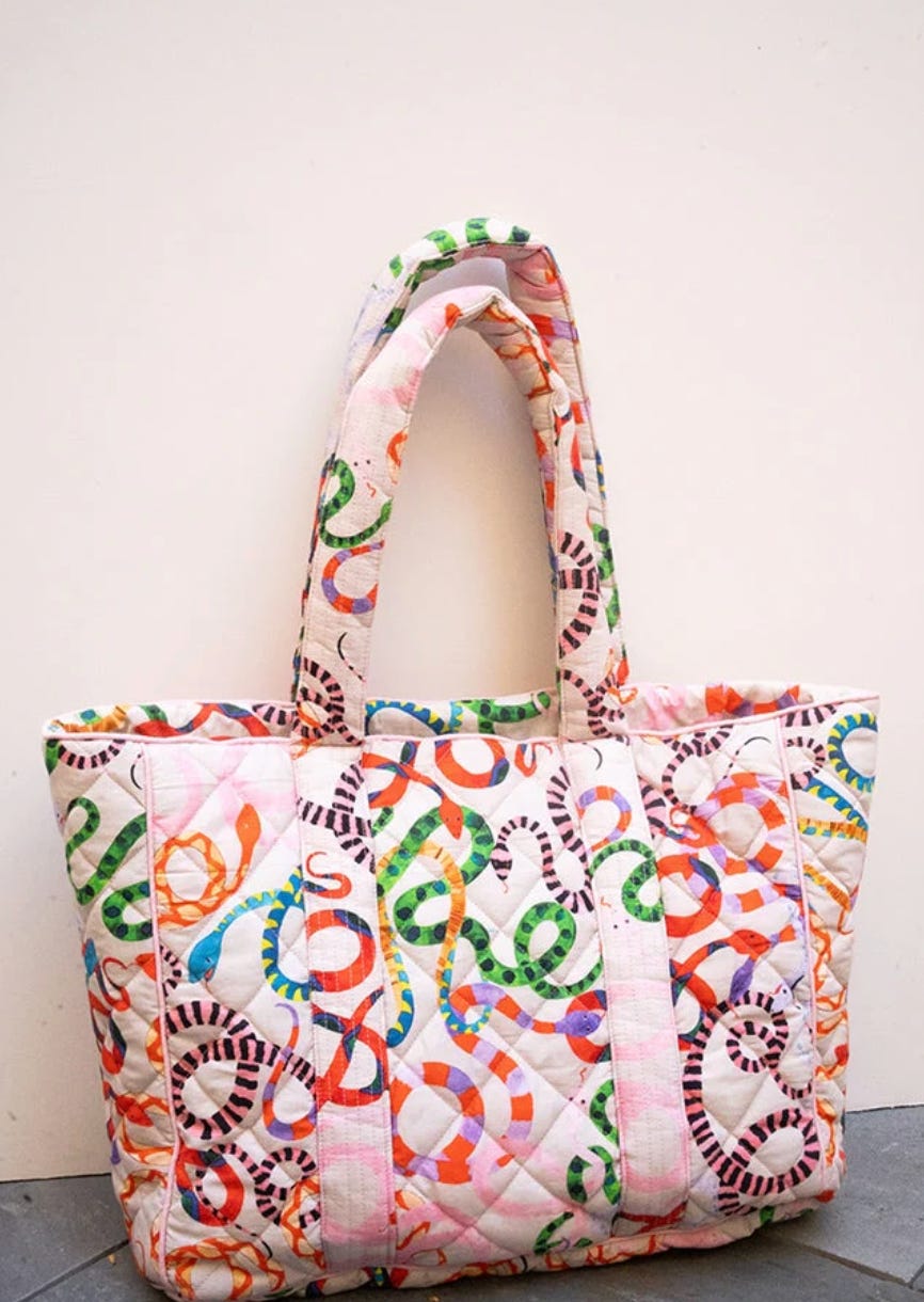 A whole ton of summer totes - by Kim France