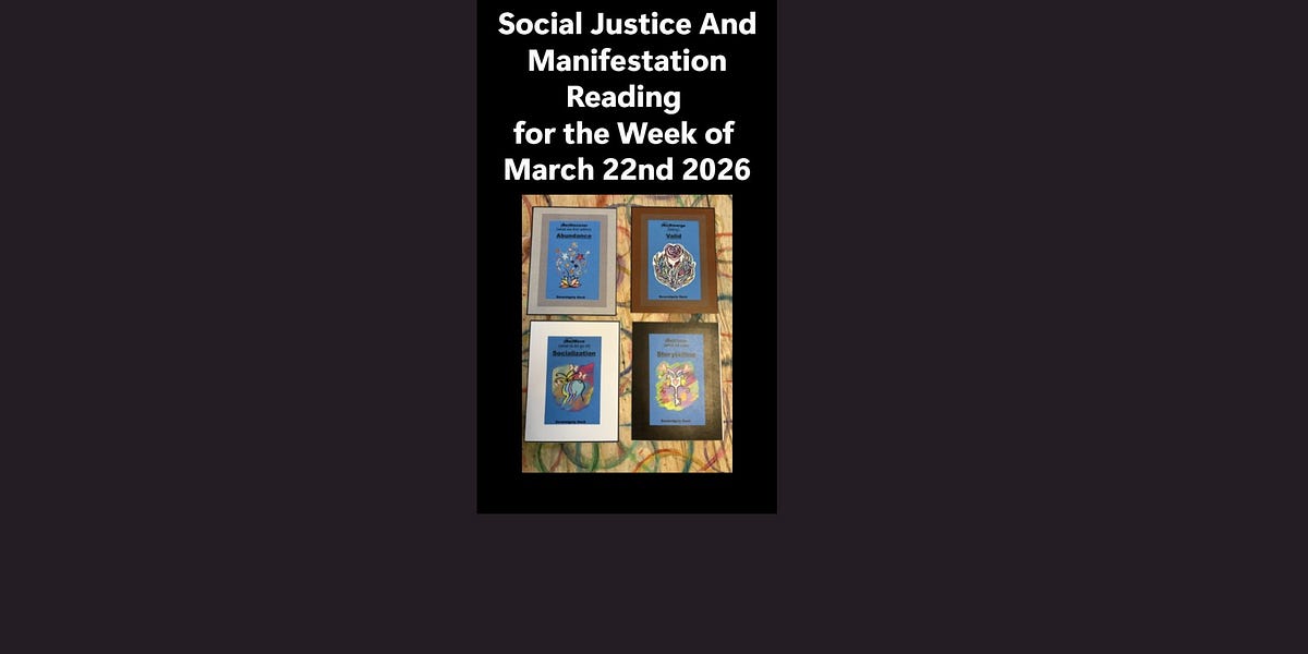 Oracle Card Social Justice And Manifestation Reading