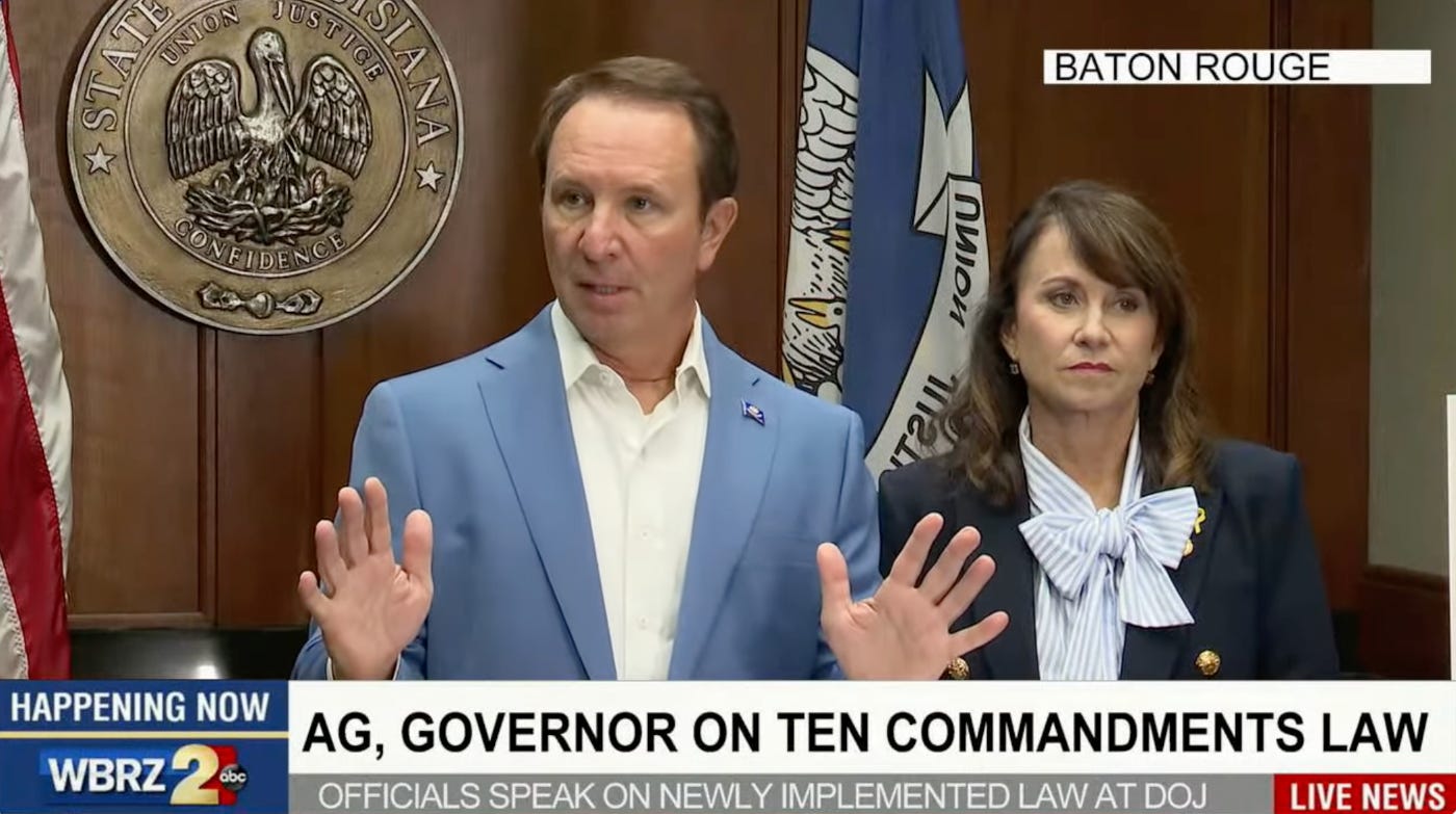 Louisiana found the worst ways to defend its Ten Commandments in ...