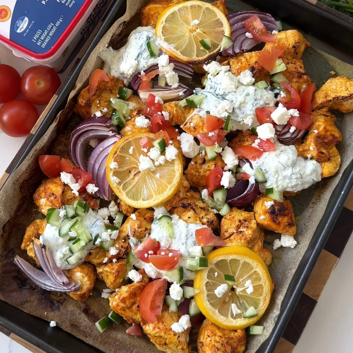 CHICKEN SHAWARMA SHEET PAN DINNER 🔥 - Recipes by Victoria