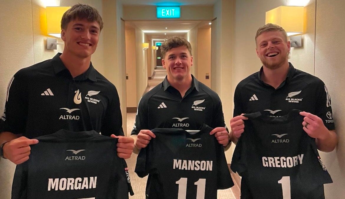 Michael Manson's international sevens career is underway