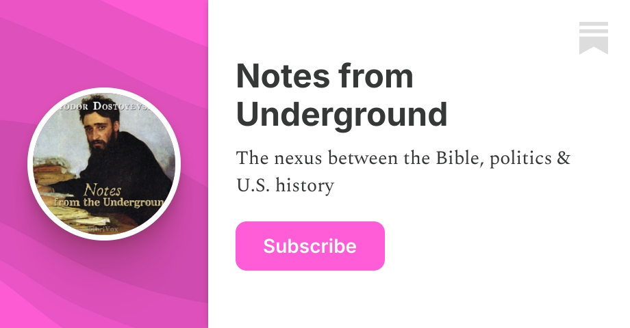 Notes from Underground | Johnny Buck | Substack