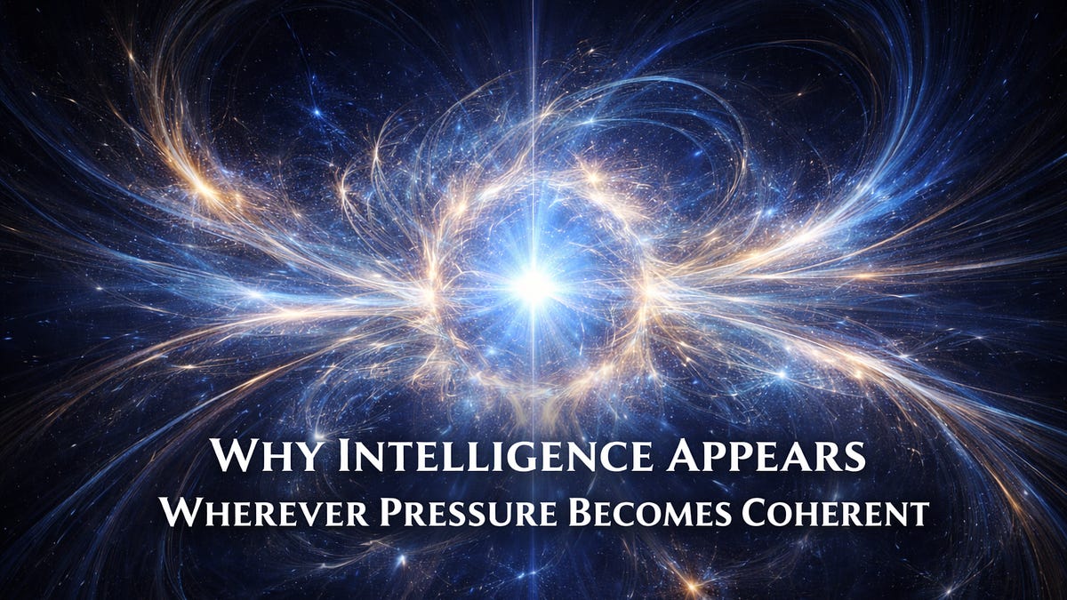 Why Intelligence Appears Wherever Pressure Becomes Coherent