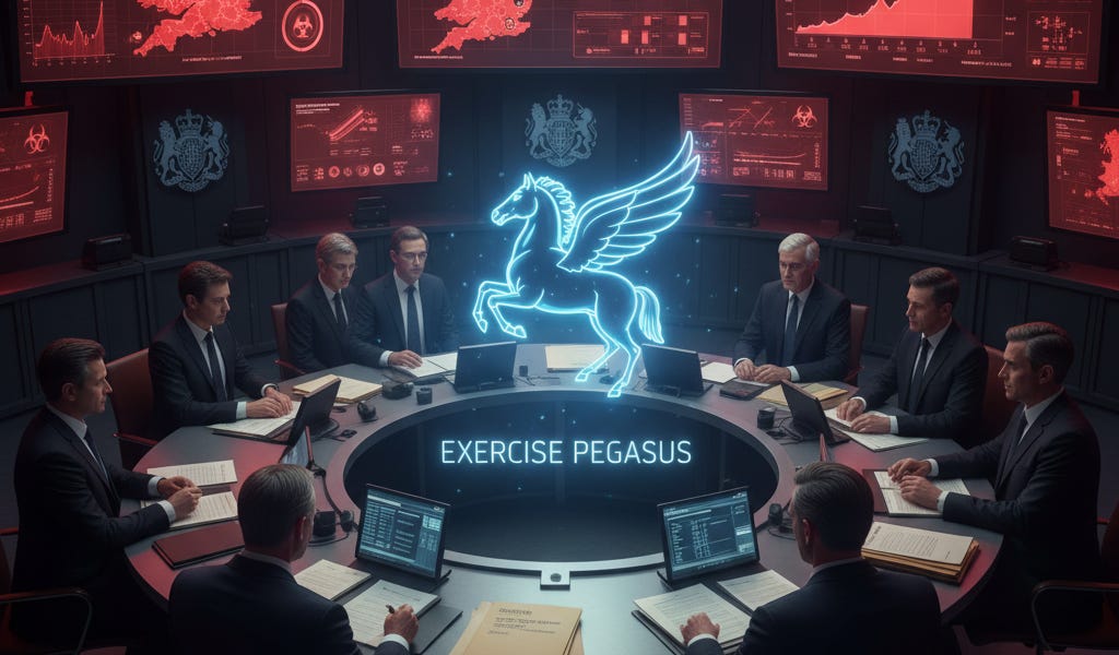 EXERCISE PEGASUS: UK's Classified Pandemic War Game Exposes Hidden Protocols