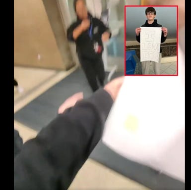 Kid gets punched for “protest” at top high school scarred by past scandals