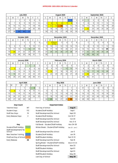 Central Texas School Districts Release 2025–2026 Calendars: Similar ...