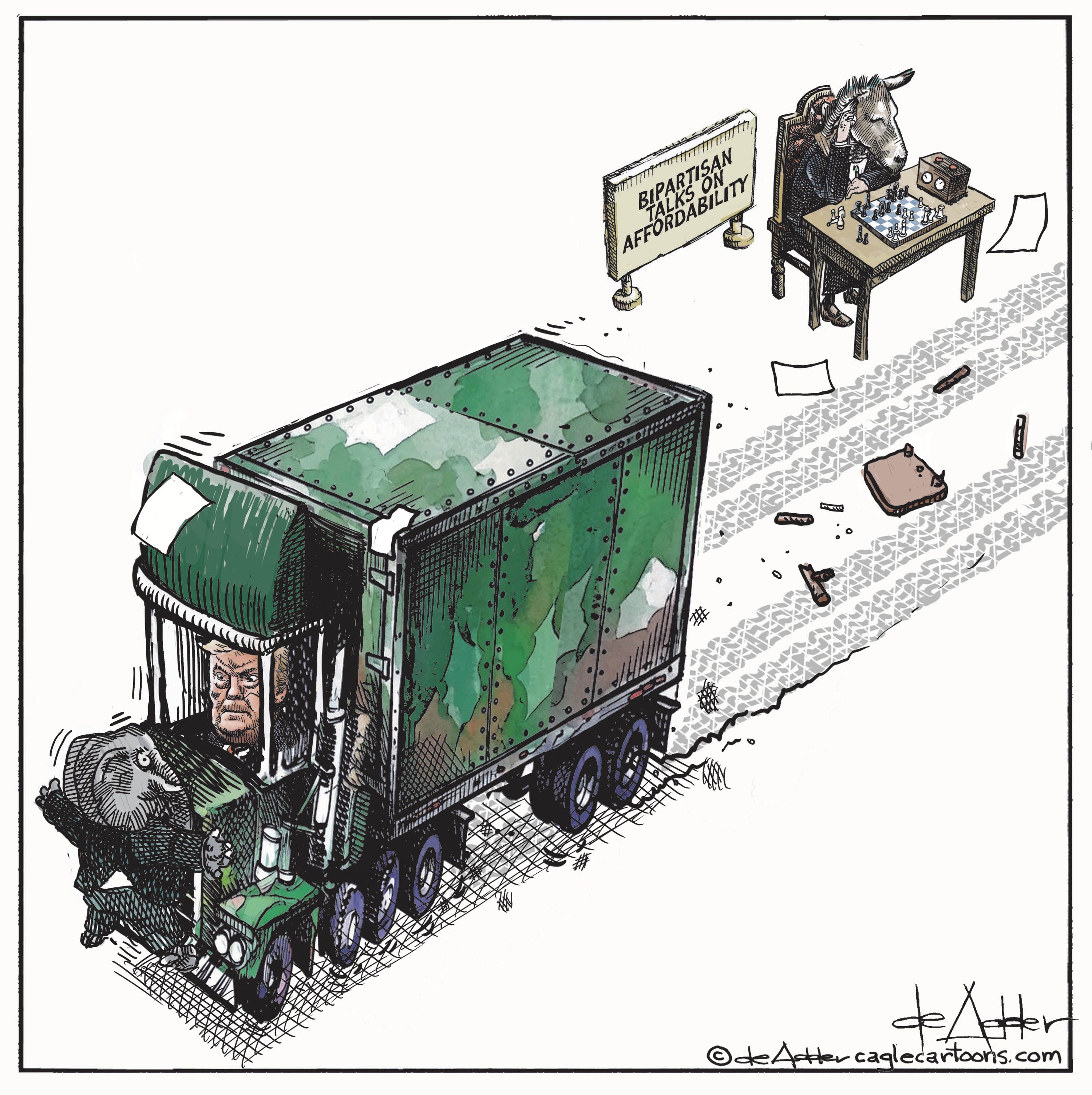 THE deEP STATE : The political artwork of Michael de Adder | Substack