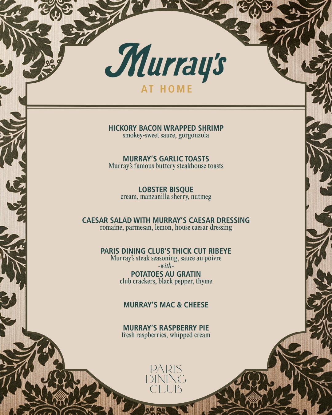 Murray’s at Home Dinner Party Guide