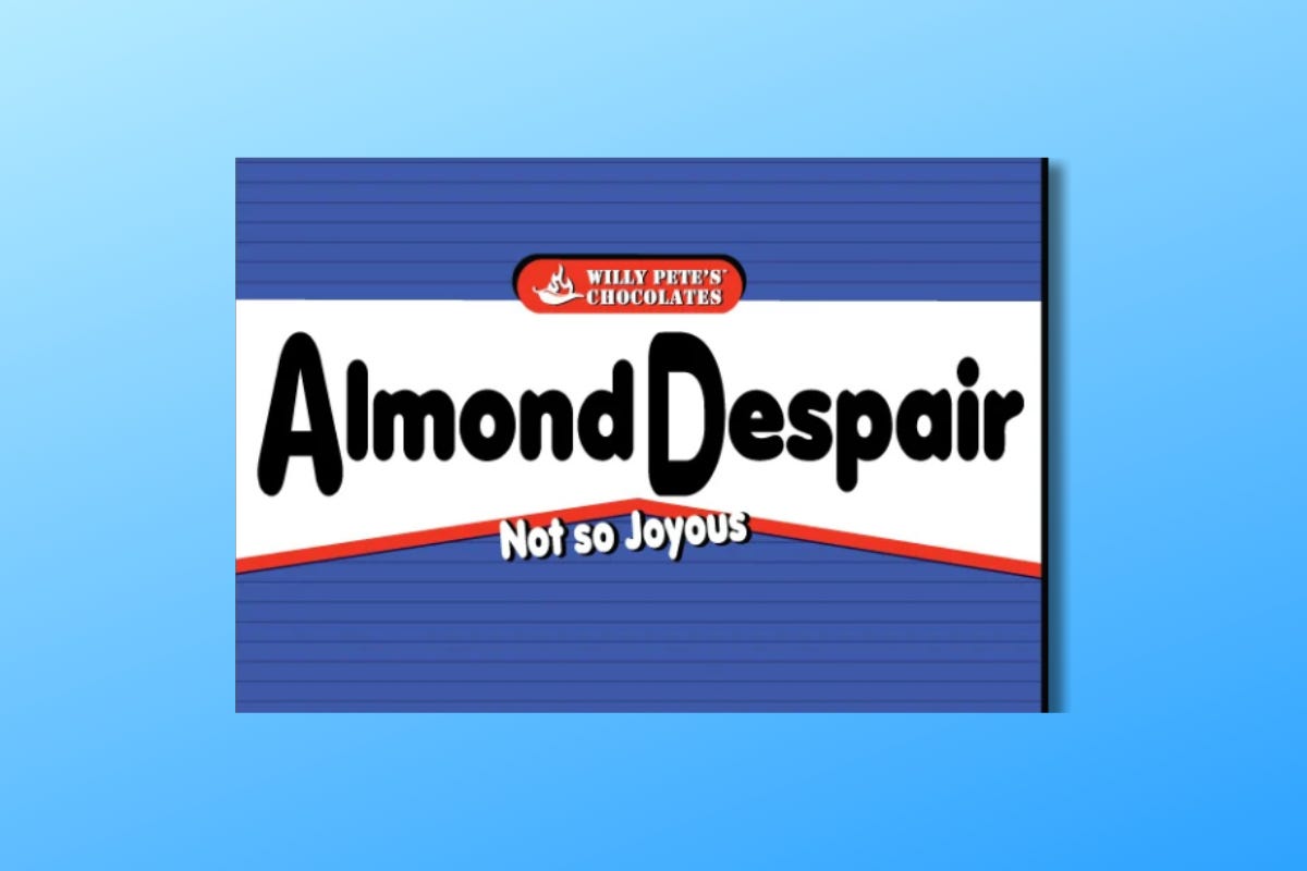 Willy Pete’s Recalls Almond Despair Chocolate Bars
